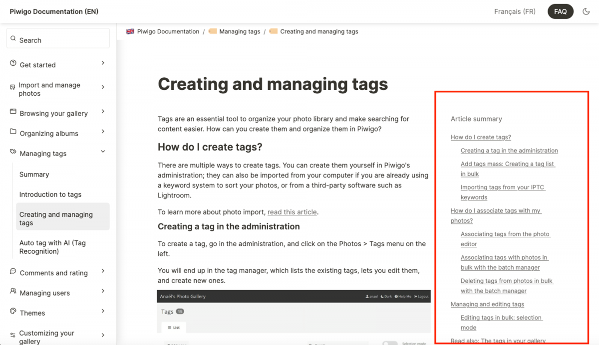 The new Piwigo documentation is now available! - The Piwigo.com Blog