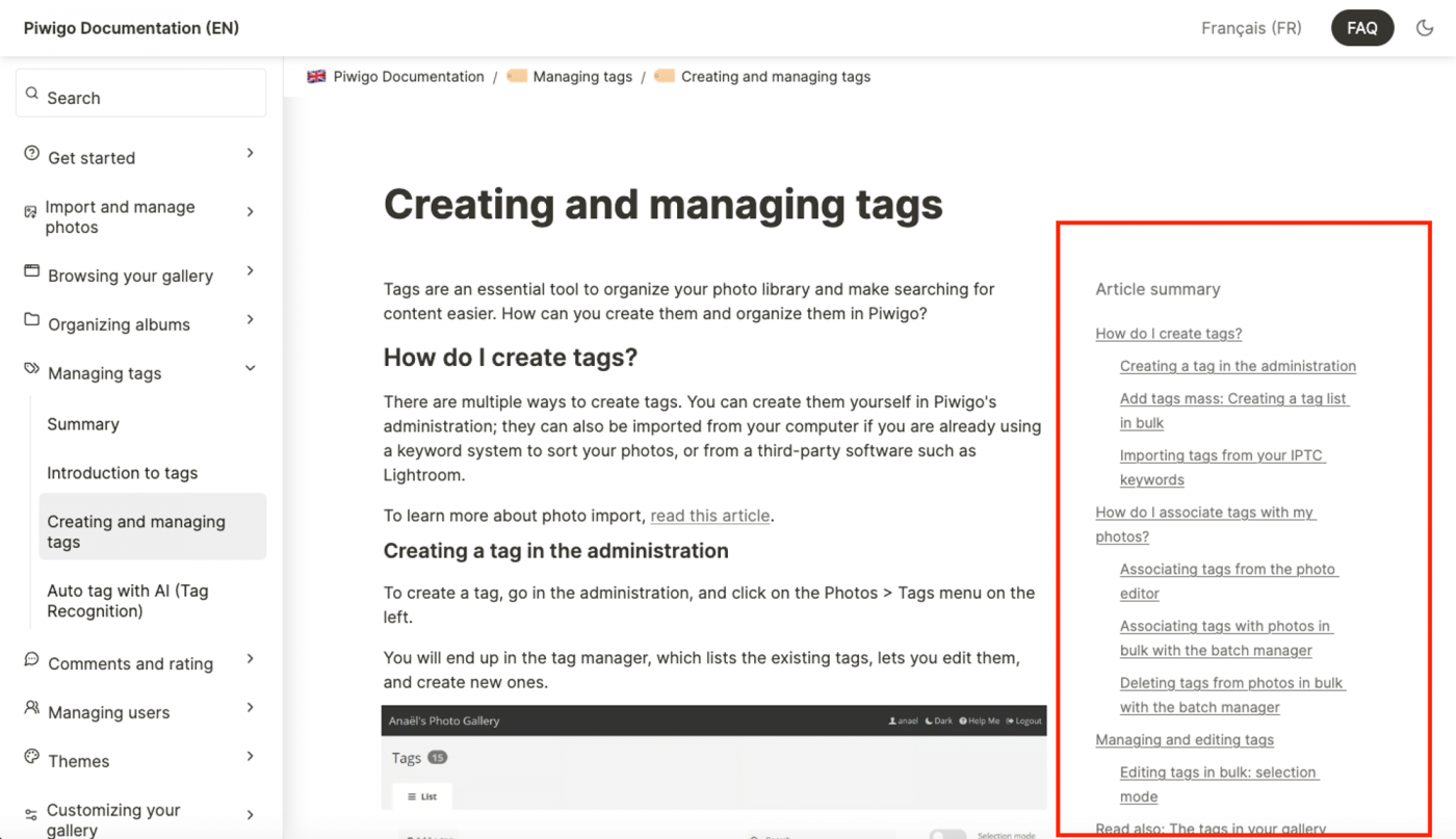The new Piwigo documentation is now available! - The Piwigo.com Blog